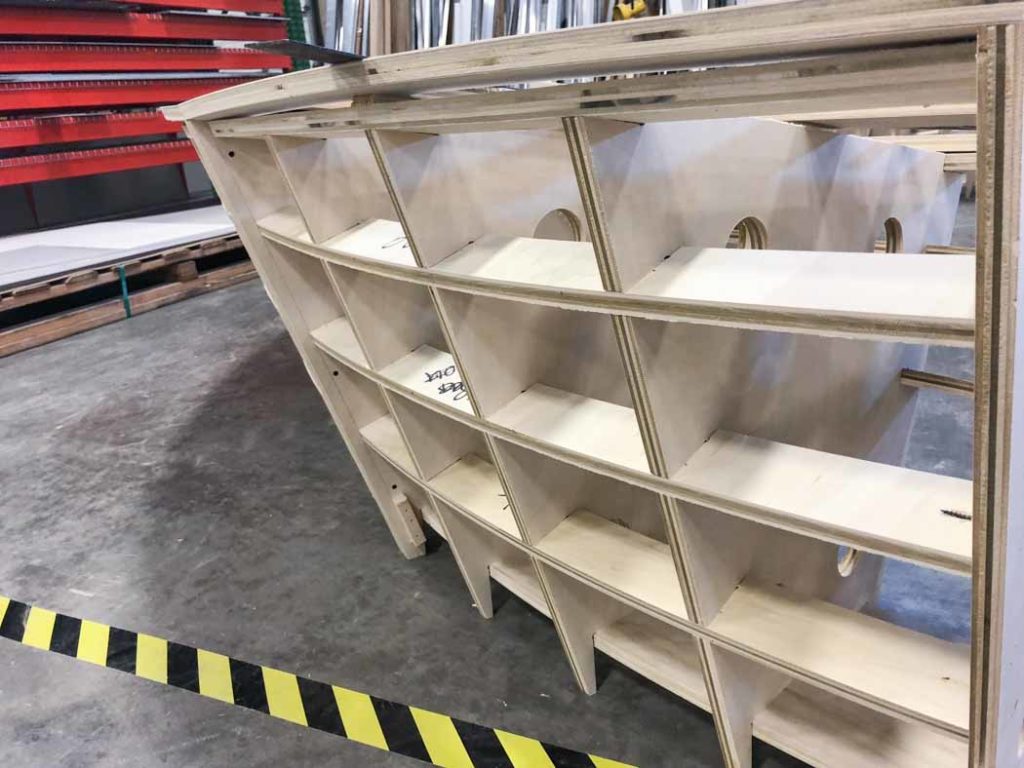 Custom Millwork and LED Technology Centerpiece - SEG Systems