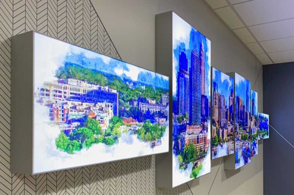 Lightbox & Fabric Frame Montages - SEG Systems Portfolio