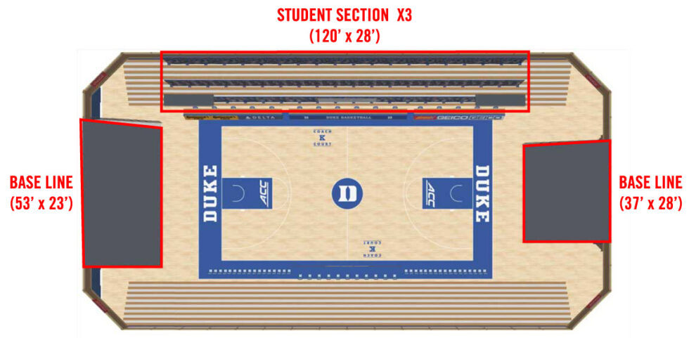 COVID-19 Silicone Edge Graphic Solution: Duke Fans Back in the Stands