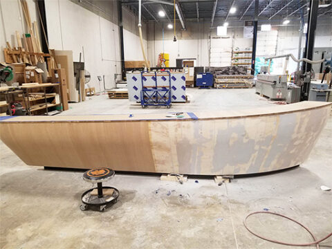 Custom Millwork Desk - SEG Systems