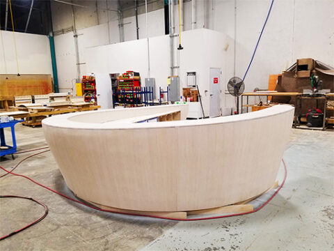Custom Millwork Desk - SEG Systems