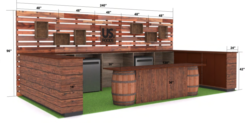 Millwork Tradeshow Booth US Foods - SEG Systems