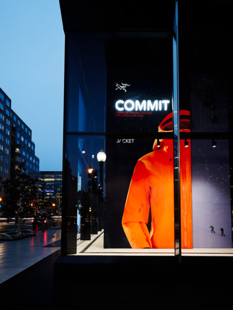 Arc'teryx Lightbox Wall Window Display - SEG Systems