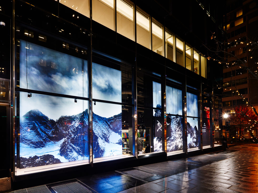 Arc'teryx Lightbox Wall Window Display - SEG Systems