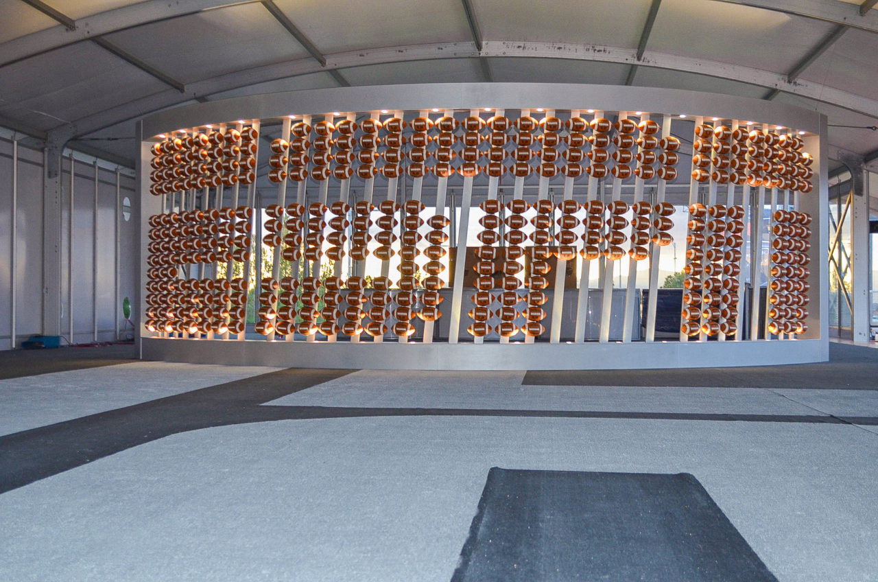 ESPN Custom Millwork Football Installation - SEG Systems