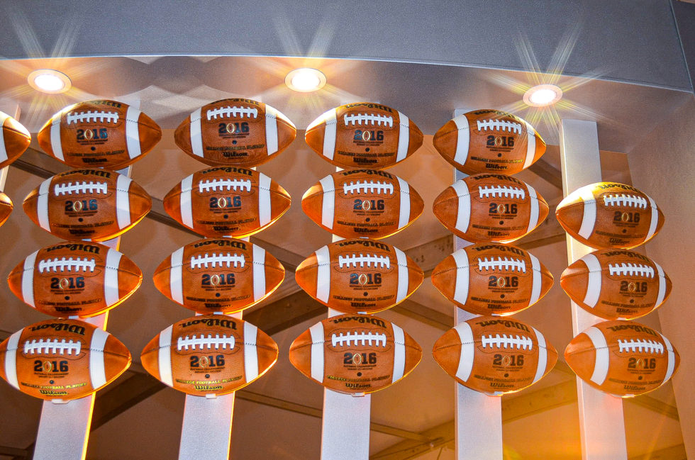 ESPN Custom Millwork Football Installation - SEG Systems