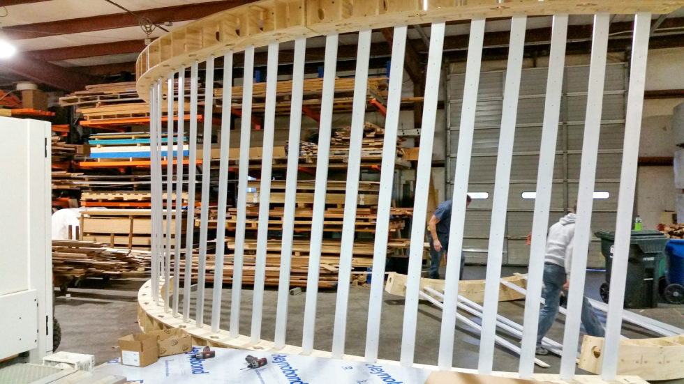 ESPN Custom Millwork Football Installation - SEG Systems