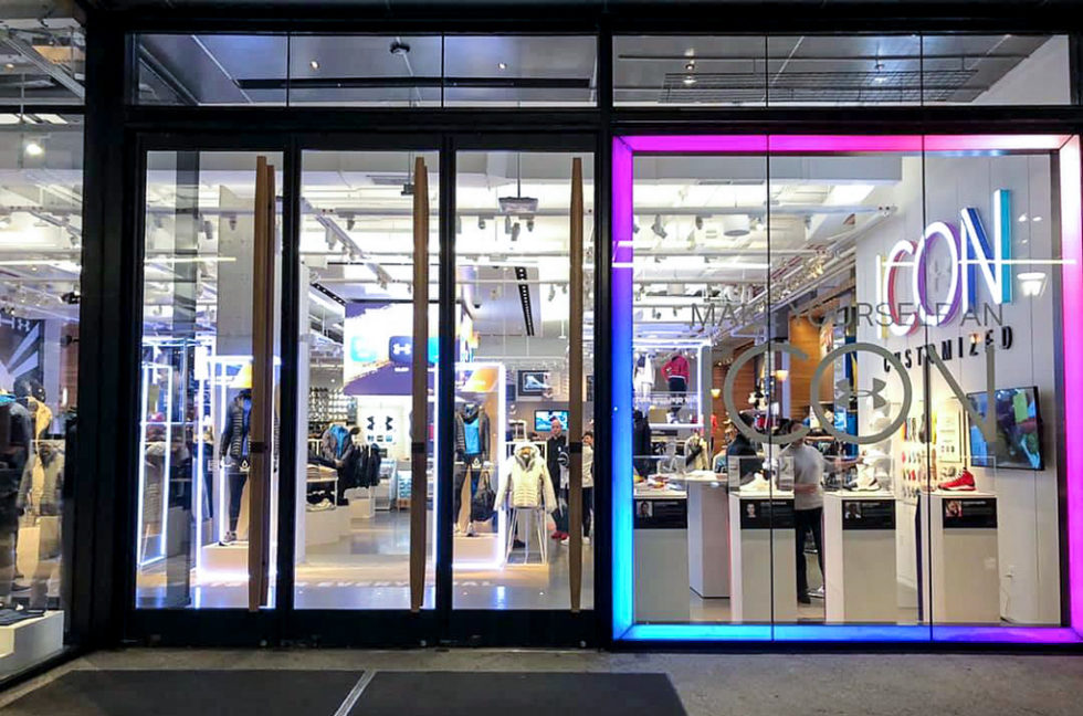 Under Armour ICON Window Frames - SEG Systems